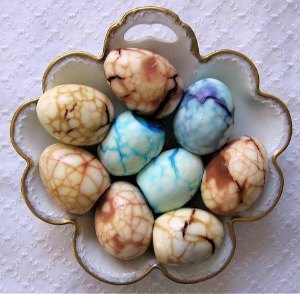 Tea Infused Marble Eggs, What's Cooking America